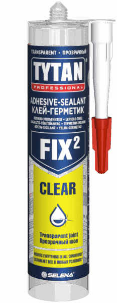 FIX2 CLEAR Ragasztó-Tömítőanyag - Tytan Professional Magyarország